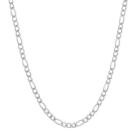 Click here for Mens Stainless Steel 24 3mm Figaro Chain  One Size... prices