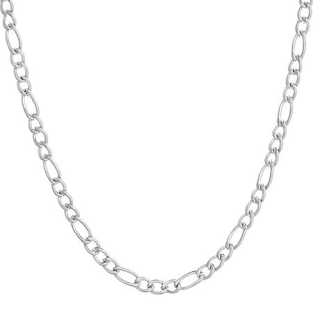 Click here for Mens Stainless Steel 24 4mm Figaro Chain Necklace... prices