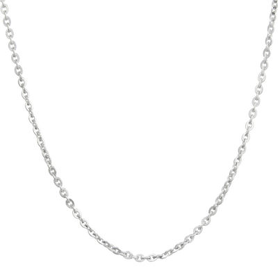 Mens Stainless Steel 24" 2.5mm Cable Chain, Color: White - JCPenney