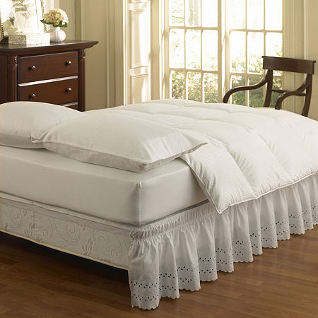 Click here for EasyFit Wrap-Around Eyelet Ruffled Bedskirt  One S... prices