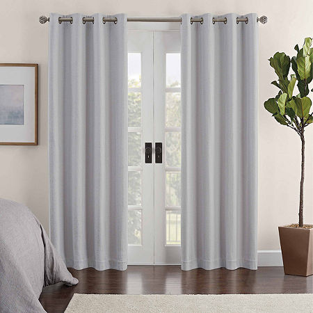 Click here for Eclipse Ambiance Chevron Draft Stopper Grommet Top... prices