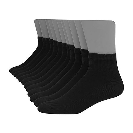 Click here for Hanes Mens 12-Pk. Ultimate Ankle Socks - Black prices
