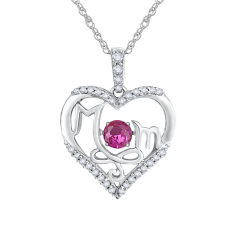 Click here for Love in Motion Lab-Created Pink and White Sapphire... prices