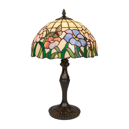Click here for Dale Tiffany 19.5L Whitney Glass Table Lamp  One S... prices