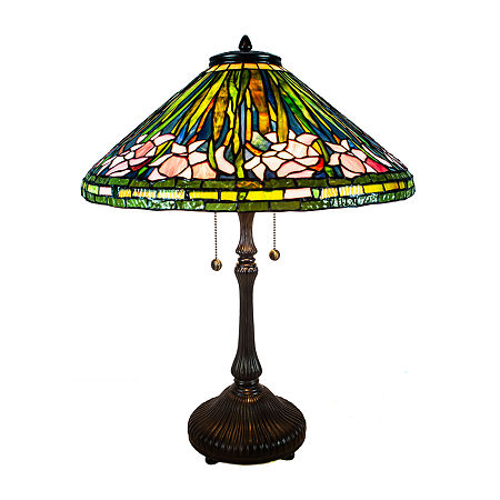 Click here for Dale Tiffany 26.5 Montrose Tiffany Glass Table Lam... prices