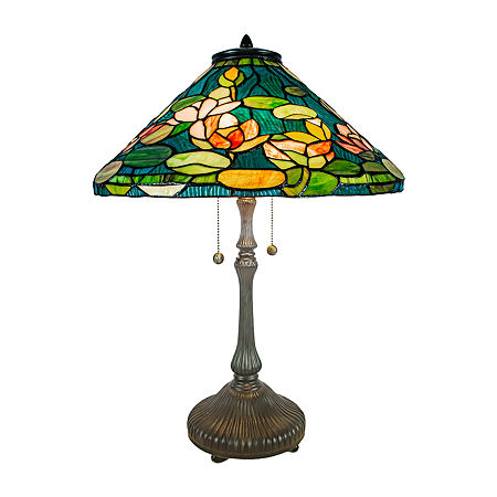Click here for Dale Tiffany 25 Descanso Glass Table Lamp  One Siz... prices
