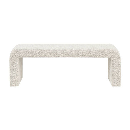 Click here for INK+IVY Steve Upholstered Bench  One Size  White prices