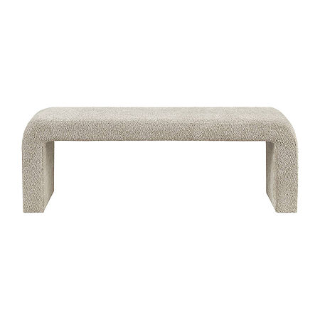 Click here for INK+IVY Steve Upholstered Bench  One Size  Beige prices