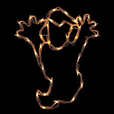 Click here for 15 Lighted Ghost Halloween Double Sided Window Sil... prices