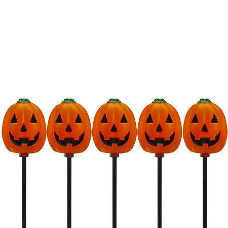 Click here for Set of 5 Jack-O-Lantern Shaped Halloween Pathway M... prices