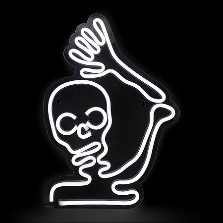 Click here for 15 White LED Lighted Neon Style Skeleton Halloween... prices
