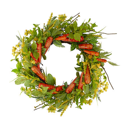 Click here for Northlight 22in Carrot And Berry Foliage Floral Wr... prices