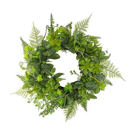 Click here for Northlight 24in Maidenhair Fern And Assorted Wreat... prices
