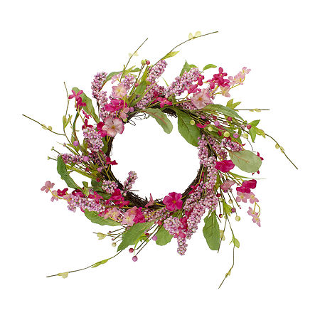 Click here for Northlight 18in Geranium And Berry Spring Floral W... prices