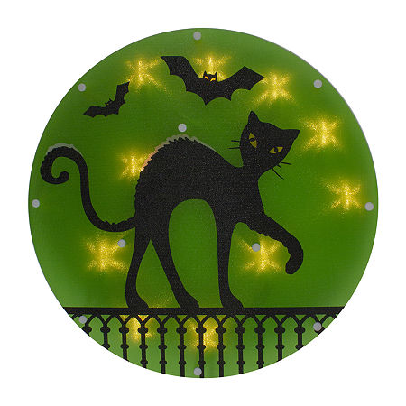 Click here for Northlight 13.75in Lighted Black Cat Silhouette De... prices