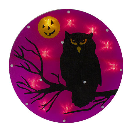Click here for Northlight 13.75in Lighted Black Owl Silhouette De... prices