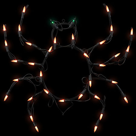 Click here for Northlight 15in Black And Orange Lighted Spider De... prices