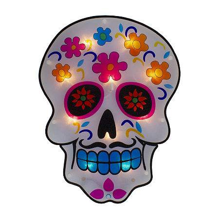 Click here for Northlight 15in Lighted Day Of The Dead Sugar Skul... prices