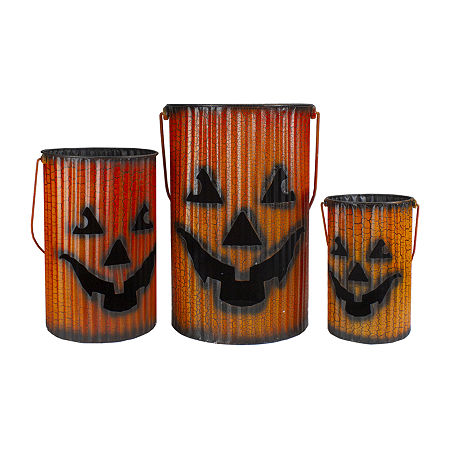 Click here for Northlight Black And Orange Metal Pumpkin Lanterns... prices