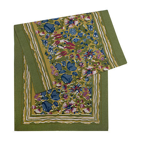 Click here for Couleur Nature Jardin Table Runner  One Size  Blue prices