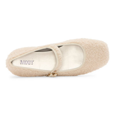 Mixit Womens Palmer Ballet Flats, Color: Cream - JCPenney
