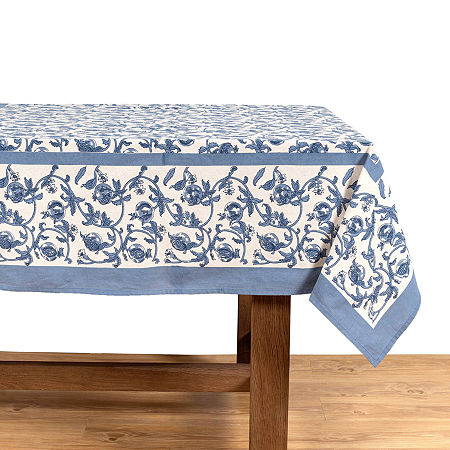 Click here for Couleur Nature Granada Tablecloth  One Size  Blue prices