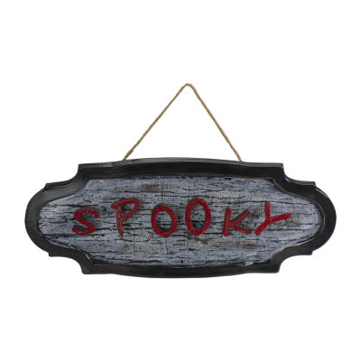 Northlight 20.5in Animated Spooky Wall Sign, Color: Gray - JCPenney