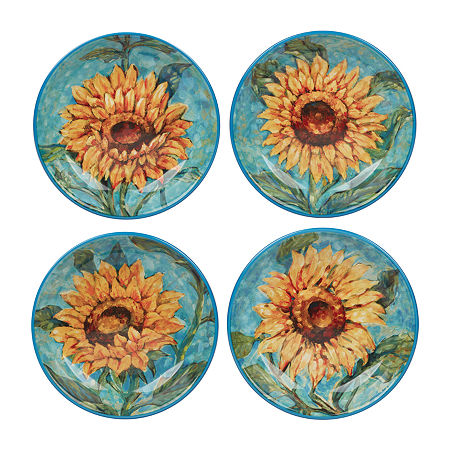 Certified International Golden Sunflowers Set of 4 Soup Bowls - Miscellaneous
