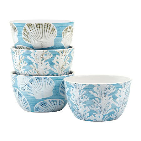 Certified International Beyond the Shore Set of 4 Ice Cream Bowls - Miscellaneous
