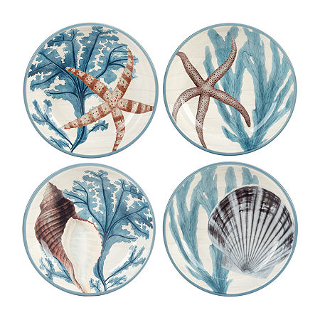 Certified International Beyond the Shore Set of 4 Soup Bowls - Miscellaneous