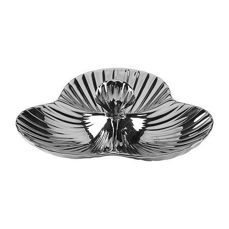 Certified International Silver Coast 3-d Shell 3 Section Server - Miscellaneous