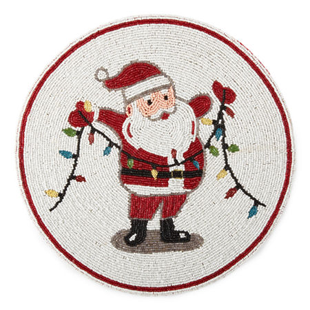 Click here for Homewear Whimsy Santa Beaded Placemats  One Size... prices