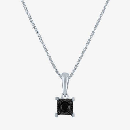 Click here for Womens 1/10 CT. T.W. Natural Black Diamond Sterlin... prices