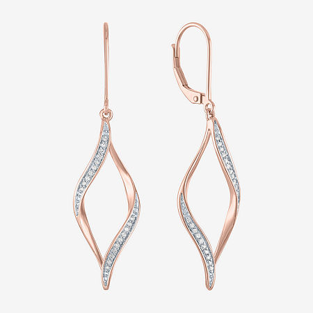 Click here for 1/10 CT. T.W. Natural White Diamond Twisted Earrin... prices