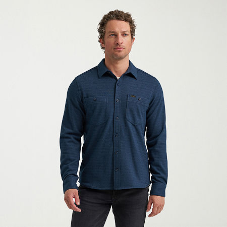 Click here for Lee Brushed Knit Mens Long Sleeve Regular Fit Butt... prices