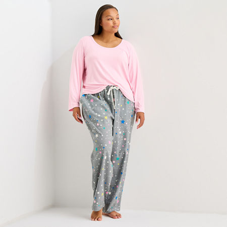 Click here for Sleep Chic Womens Rib Round Neck Long Sleeve Plus... prices