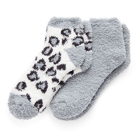 Click here for Mixit Cozy Womens 2 Pair Low Cut Socks  4-10  Gray prices