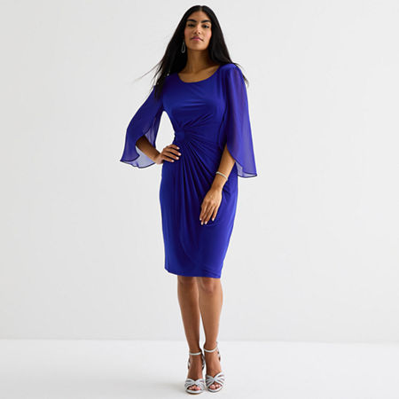 Click here for Womens Connected Apparel 3/4 Sleeve Side Ruched Sh... prices