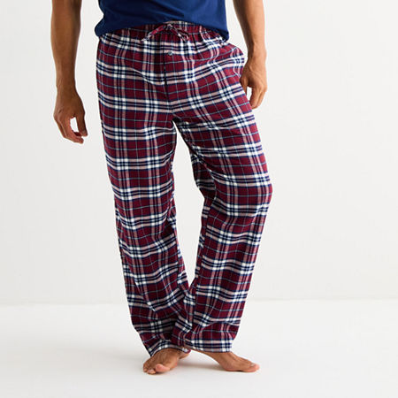 St. Johns Bay Mens Flannel Pajama Pants  Small  Red