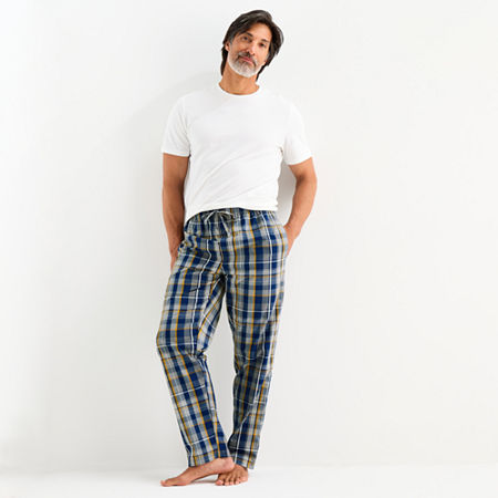 Click here for St. Johns Bay Mens Poplin Pajama Pants  Small  Blu... prices