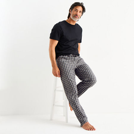 Click here for St. Johns Bay Mens Poplin Pajama Pants  Small  Gra... prices