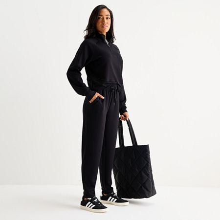 Click here for Xersion Womens Scuba Luxe Tapered Pant  Petite X-l... prices