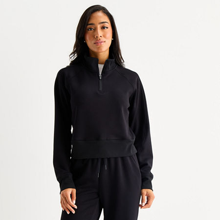 Click here for Xersion Womens Scuba Luxe Half Zip Pullover  Petit... prices