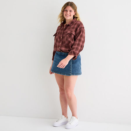 Click here for Arizona Womens Juniors Plus Wrap Skirt  18  Blue prices