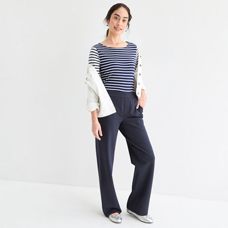 Click here for St. Johns Bay Womens Wide Leg Tall Pull-On Pant  X... prices