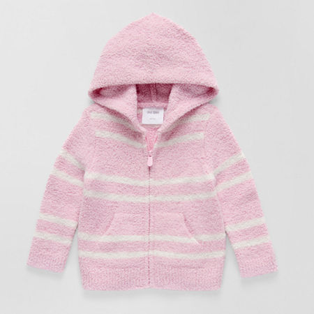 Click here for Okie Dokie Baby Girls Hooded Long Sleeve Zipper Ca... prices