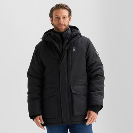 Click here for Spyder Mens Hooded Heavyweight Parka  Small  Black prices