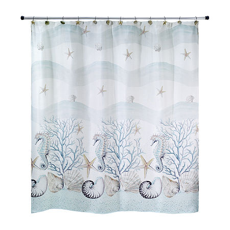 Click here for Avanti Coastal Terrazzo Printed Shower Curtain  72... prices