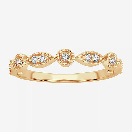 Click here for Womens 1/10 CT. T.W. Natural White Diamond 10K Gol... prices