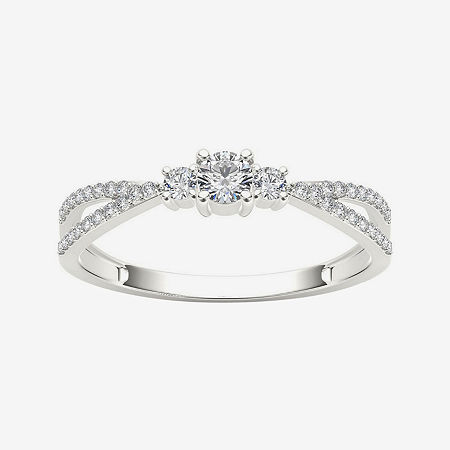 Click here for 1/4 CT.T.W. Natural Diamond 10K White Gold 3-Stone... prices